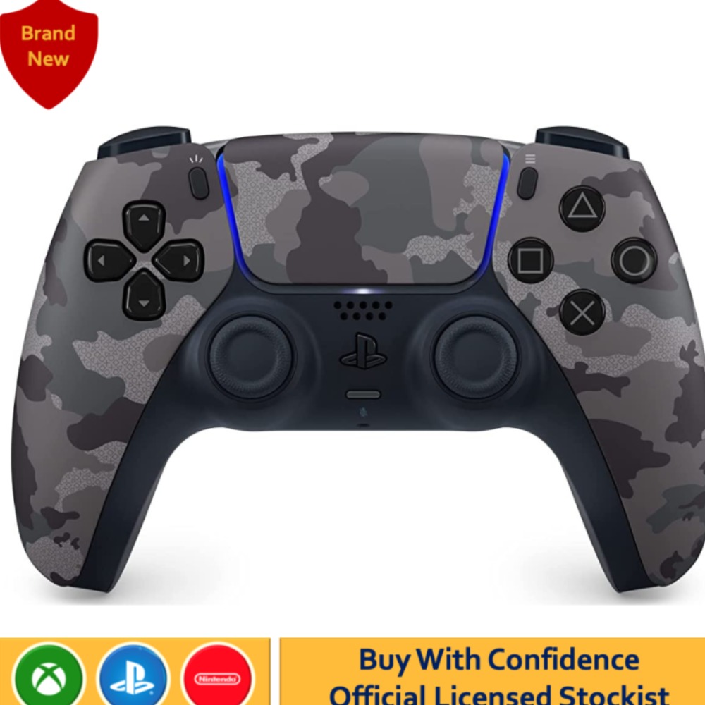 New PlayStation 5 DualSense Wireless Controller – Grey Camo - Own4Less